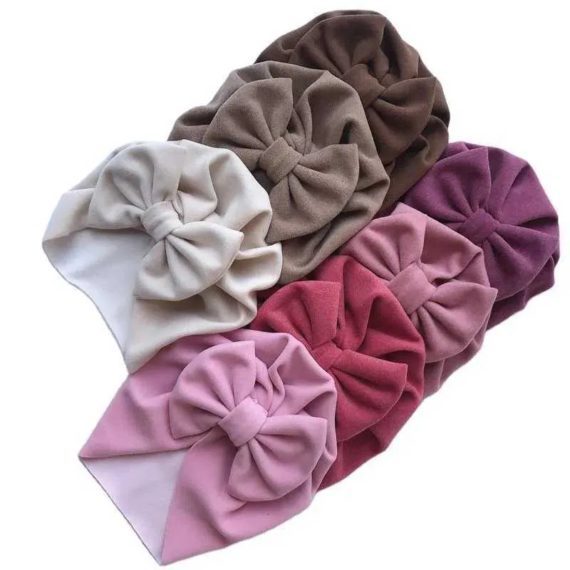 Soft Baby Hats with Big Bowknot - Spring Cotton Beanies for Infant ...