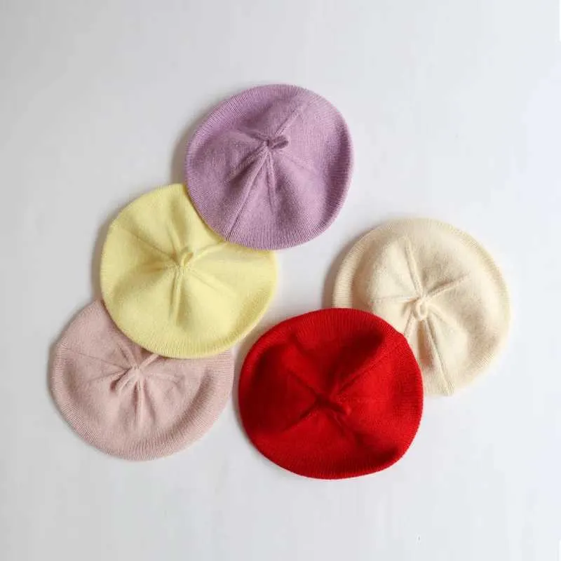 Cute Knitted Beret for Baby Girls - Warm Autumn & Winter Hat, Sizes 1 ...