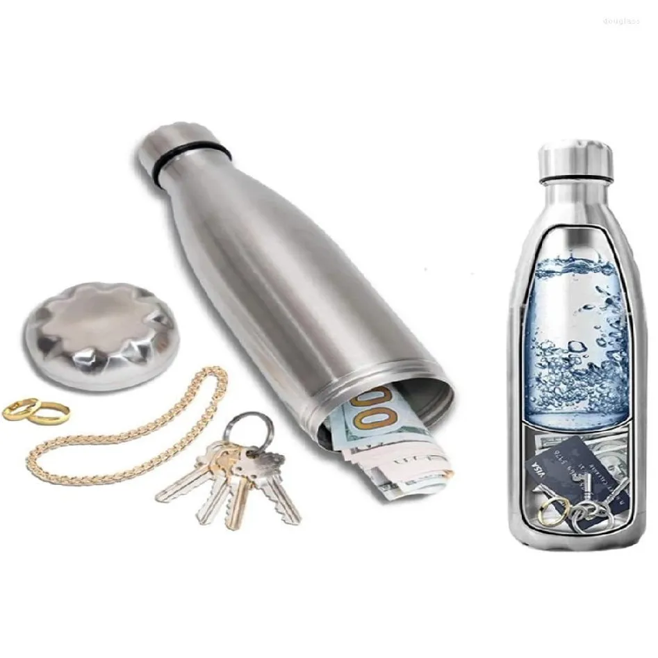 Private Money Box Silver Water Bottle 750ml Capacity With Fake Sight ...