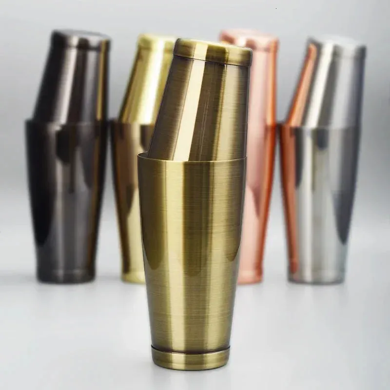 Premium Cocktail Shaker Set: Gold, Copper, Black & Mirror Finish ...
