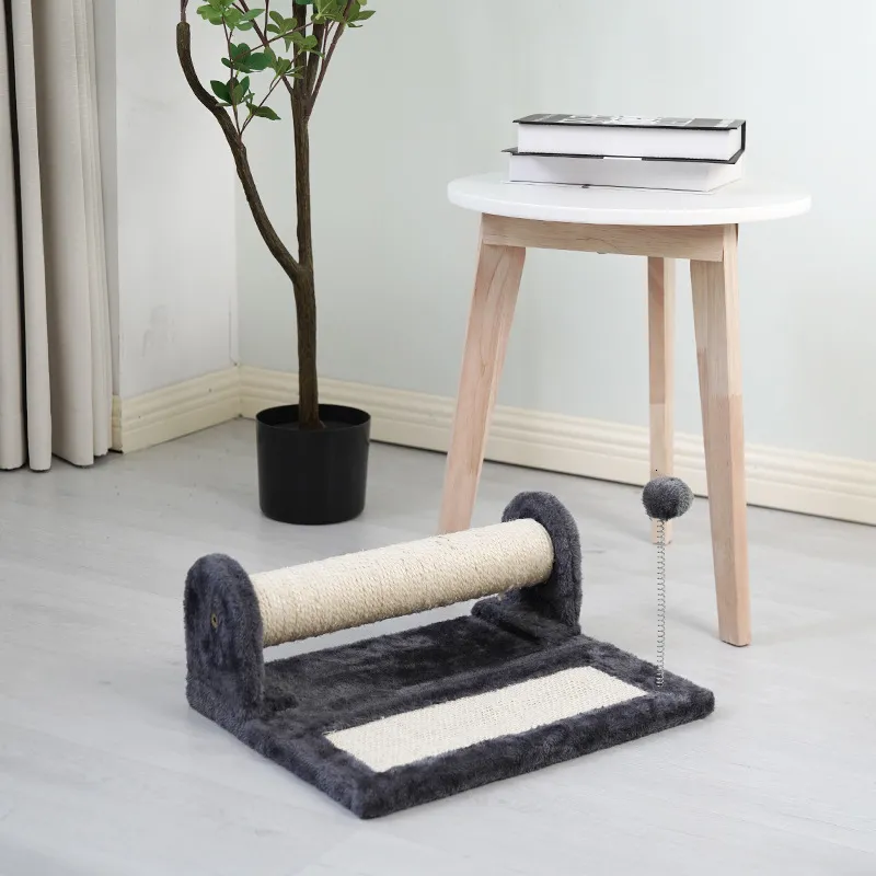 Ultimate Cat Play: drum rolling Sisal Board with Upright Column, Claw ...