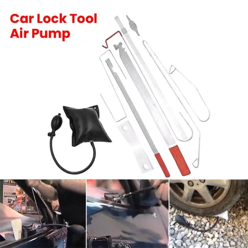 Emergency Car Door Unlock Tool Kit - Inflatable Air Wedge Pump, Vehicle ...