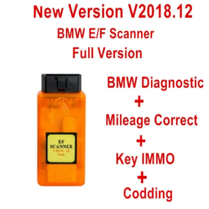 Full System Diagnostic Tool for BMW - 2018 V2018.12 EF Scanner II, OBD2 Code Reader, Enhanced ...