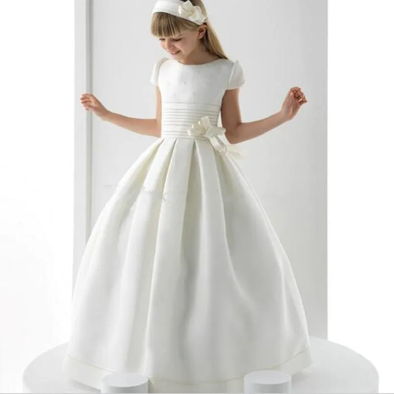 Handmade Holy Satin Holy Communion Dresses For Girls Perfect For ...