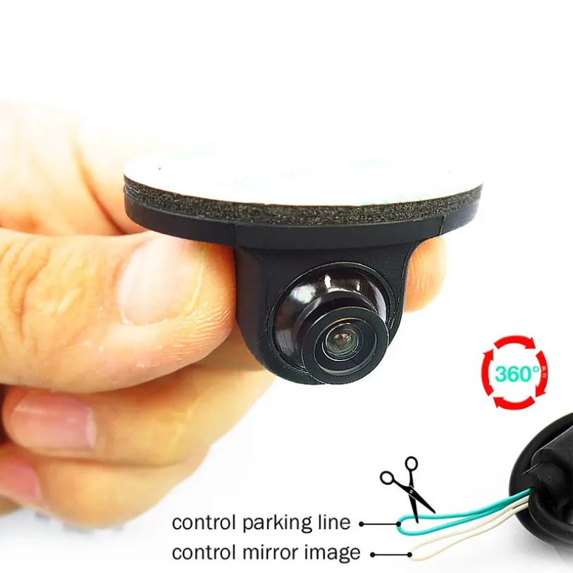 HD 360° Car Camera System - Mini CCD, Night Vision, Front/Rear/Side ...