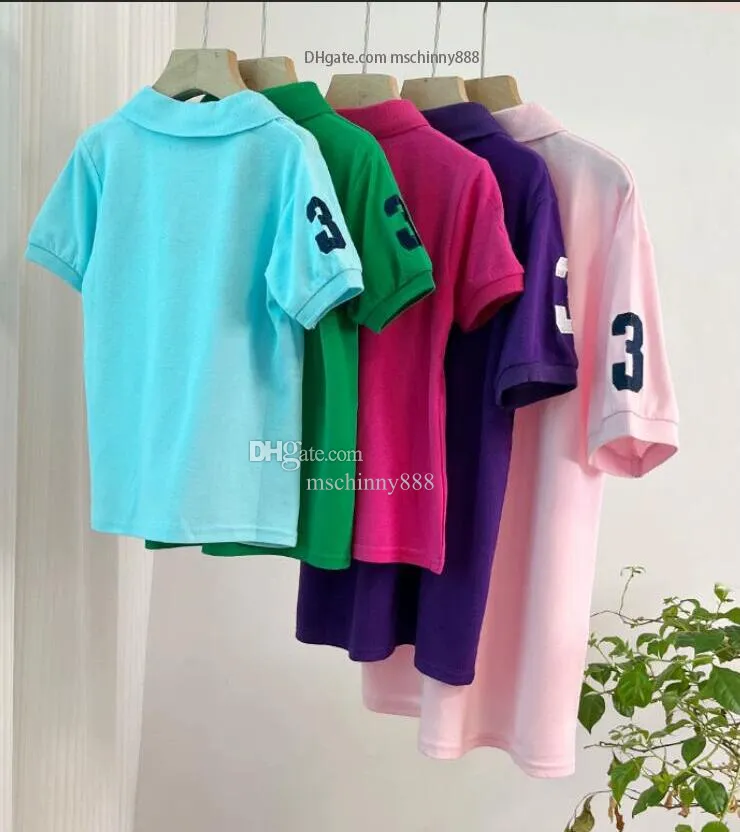Kids' Embroidered Polo Shirts: Summer Style for Boys & Girls 1-6 Years ...