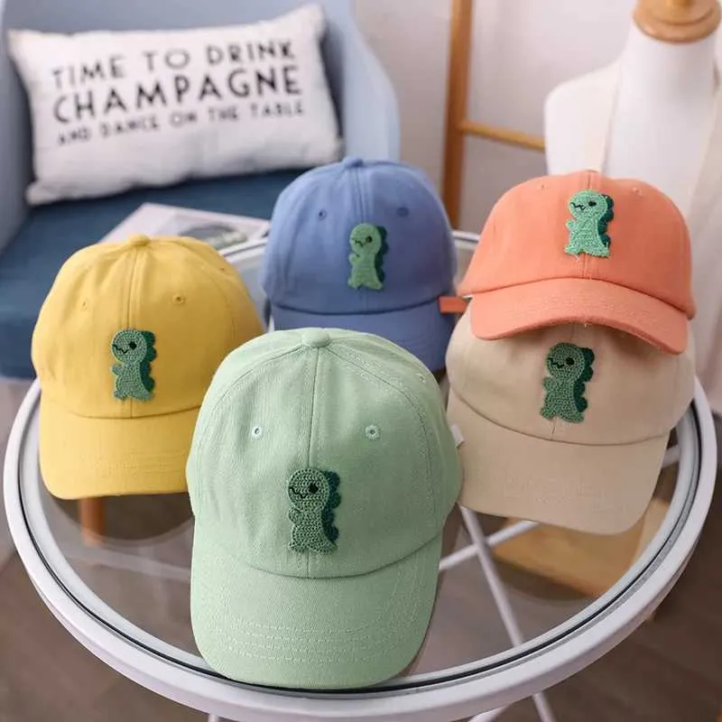 Cute Cartoon Dinosaur Baseball Hat for Kids - Adjustable Sun Hats ...