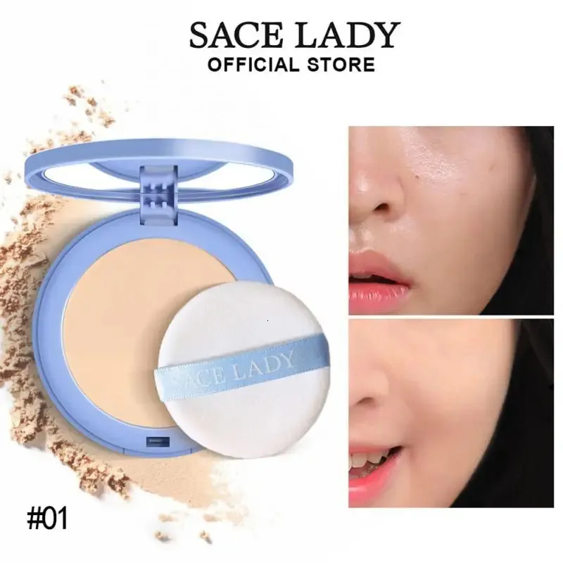 SACE LADY Silky Smooth Pressed Powder - Natural, Lasting, Waterproof ...