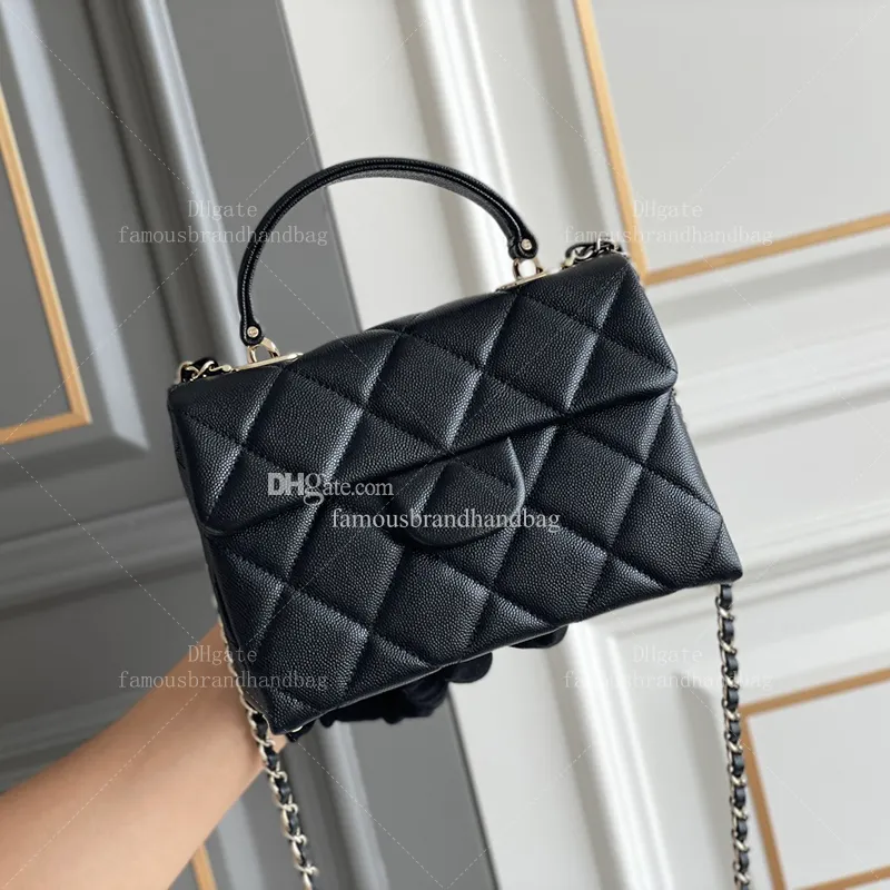 Mirror Bags Flap Bag With Top Handle & Chain Faux Leather Crossbody ...