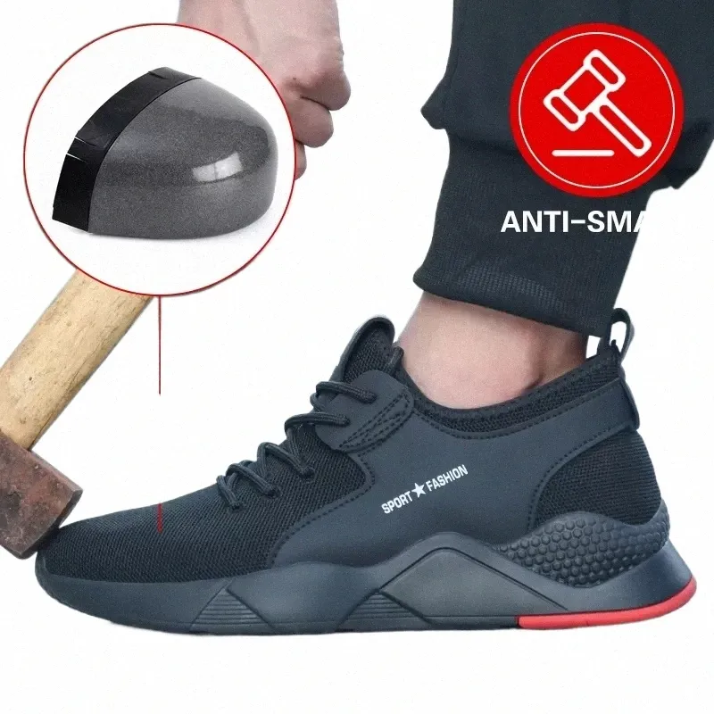 Breathable And Durable Steel Toe Work Safety Shoes For Men For Men And ...