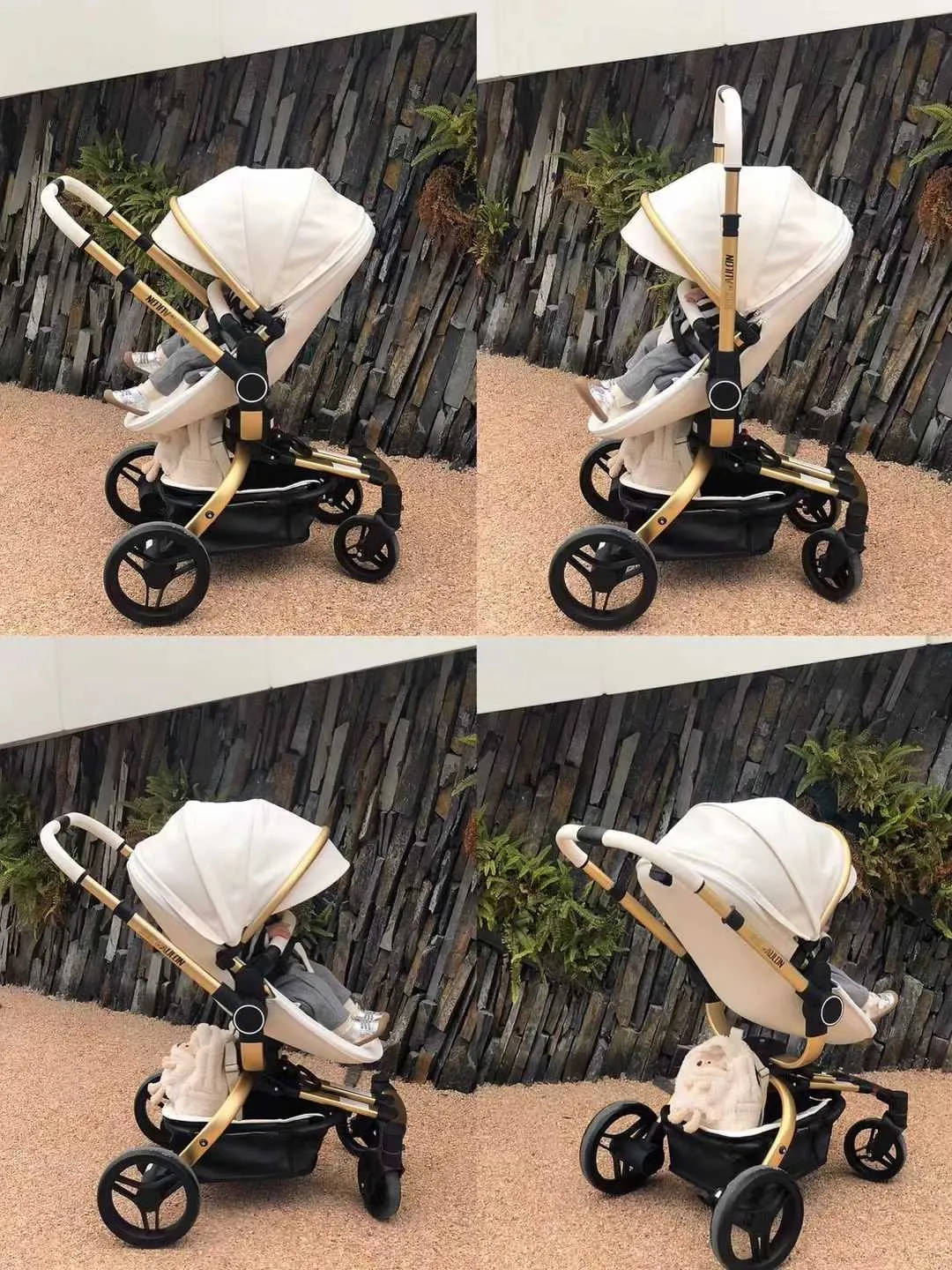 3-in-1 Convertible Baby Stroller with High Landscape - Lightweight ...