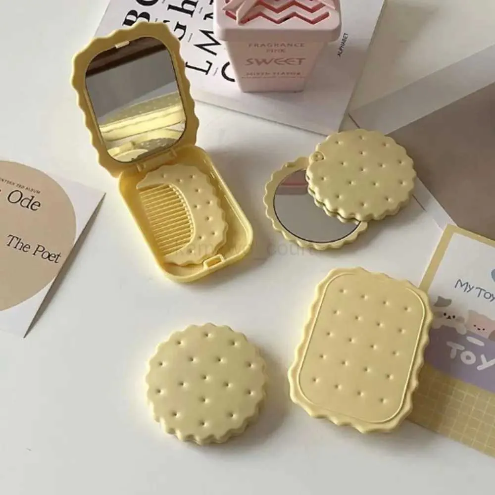 Cute Biscuit Pocket Mirror: Portable Folding Make-Up Mirror - Perfect ...