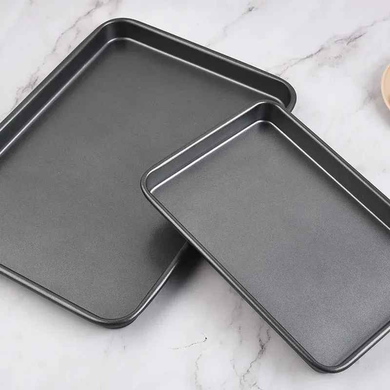 Premium 14-Inch Non-Stick Carbon Steel Baking Tray - Perfect for Baking ...