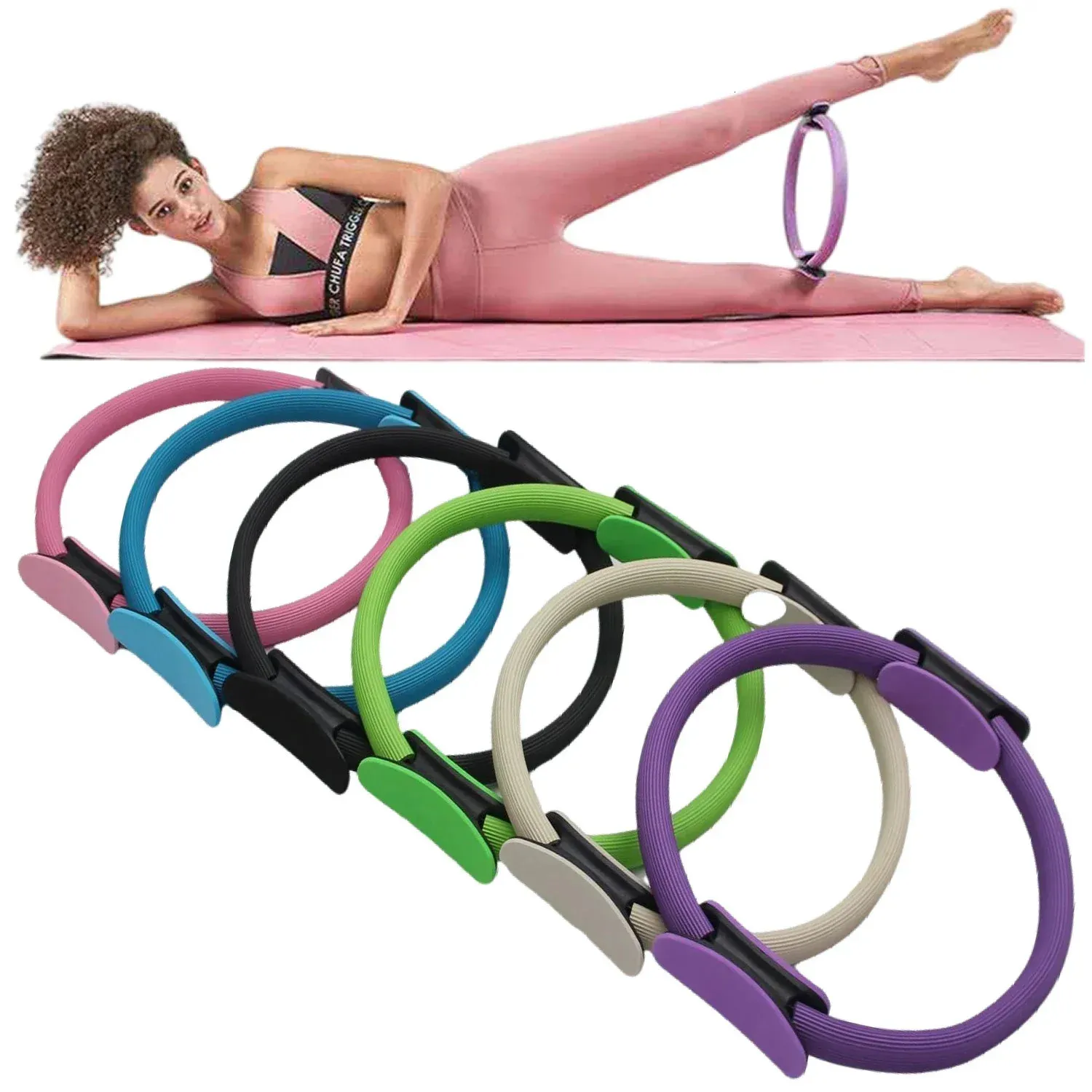Pilates Ring for Women - Yoga Circle for Inner Thighs, Leg Toning, Core ...