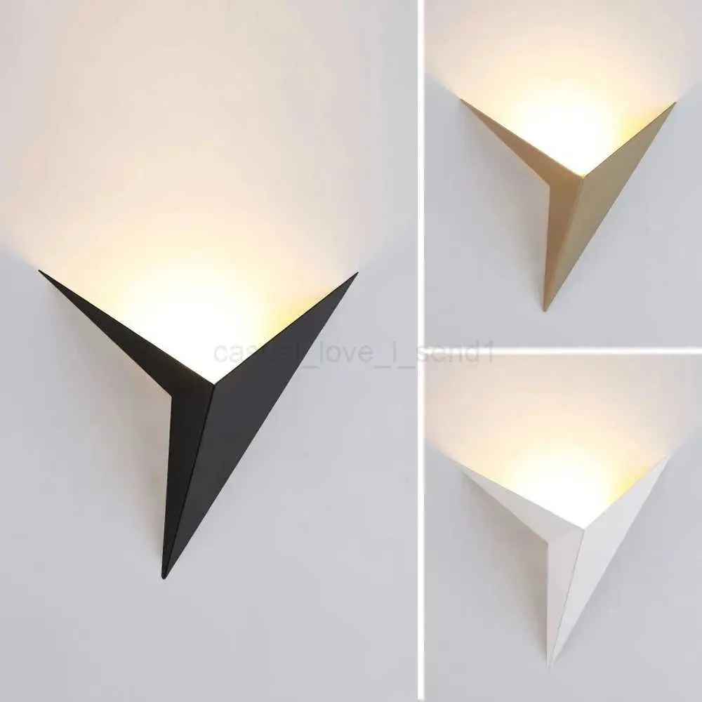 Special-Shaped Triangle LED Wall Lamp | Wrought Iron Creative Wall ...
