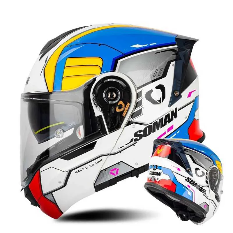 Motorcycle Helmet With Bluetooth, ECE Certified, Breathable, Modular ...
