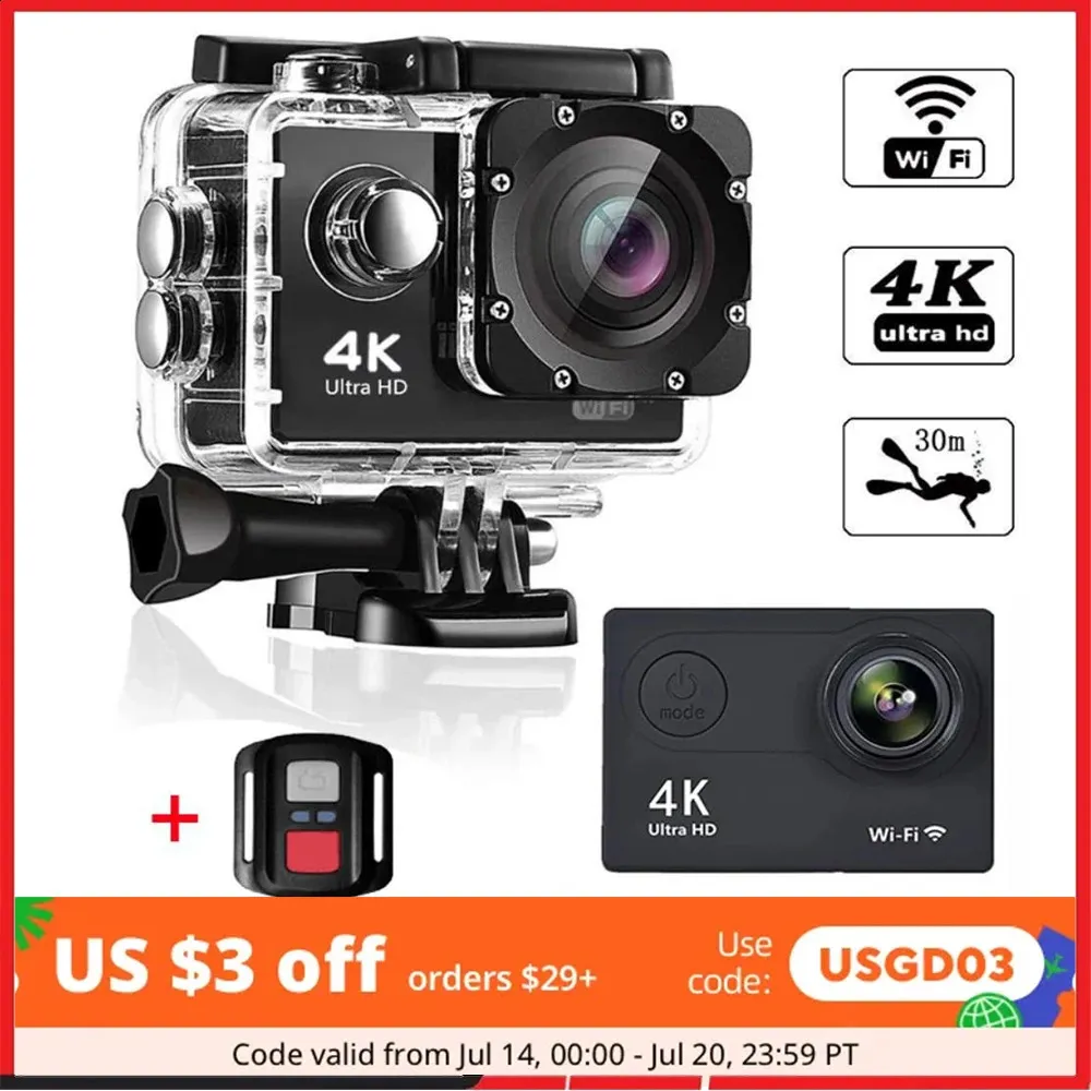 4K Ultra HD Waterproof Action Camera - Bike Cam & Helmet Ready! Best ...