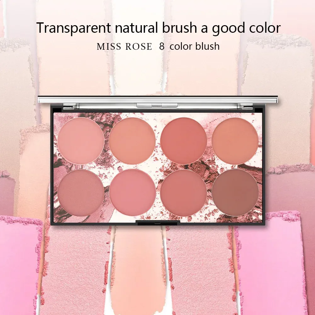 8-Color Matte Blush Palette: Long-Lasting Natural Nude Makeup - Shop ...