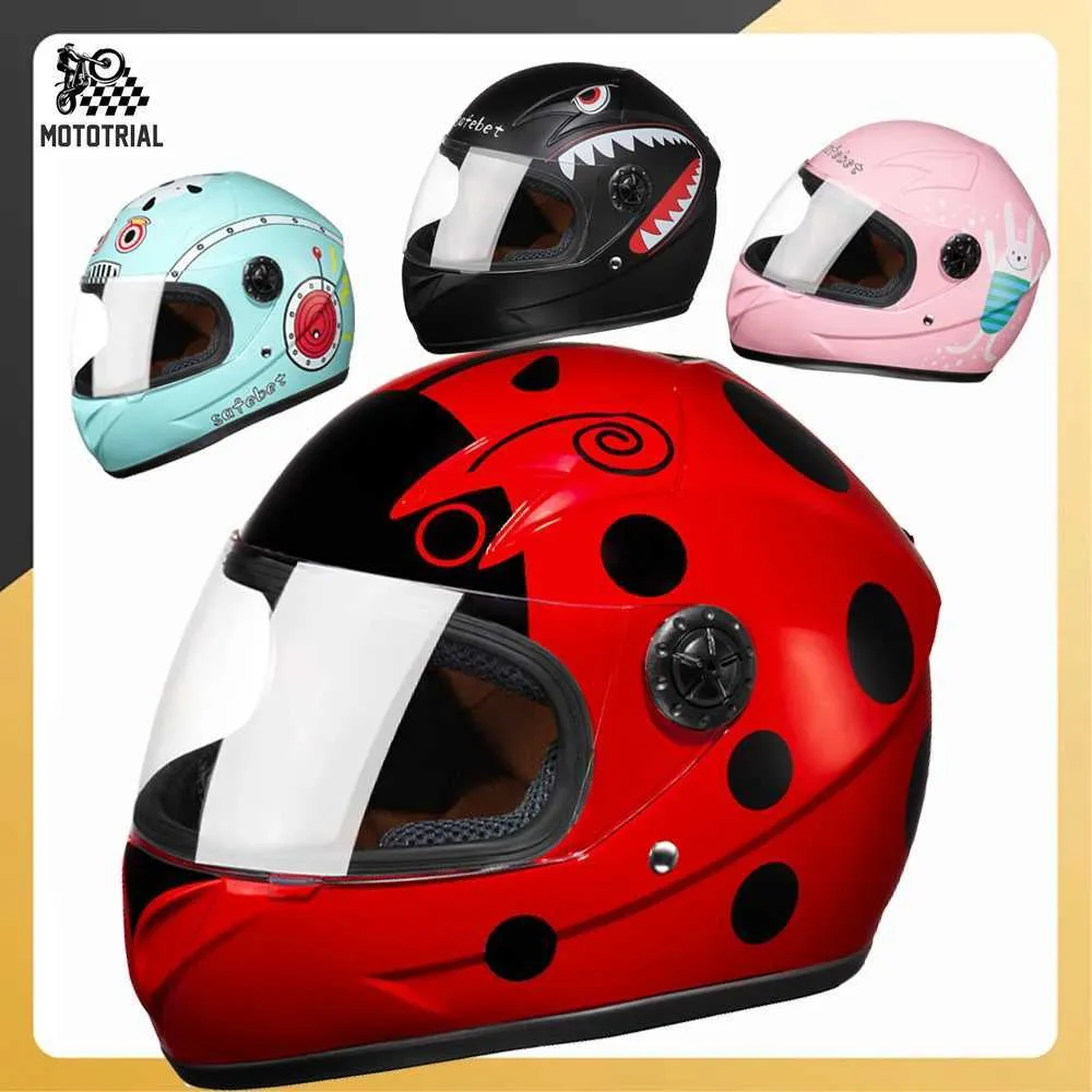 Winter Warm Full Face moto helmets for Kids - Ideal for Scooters ...