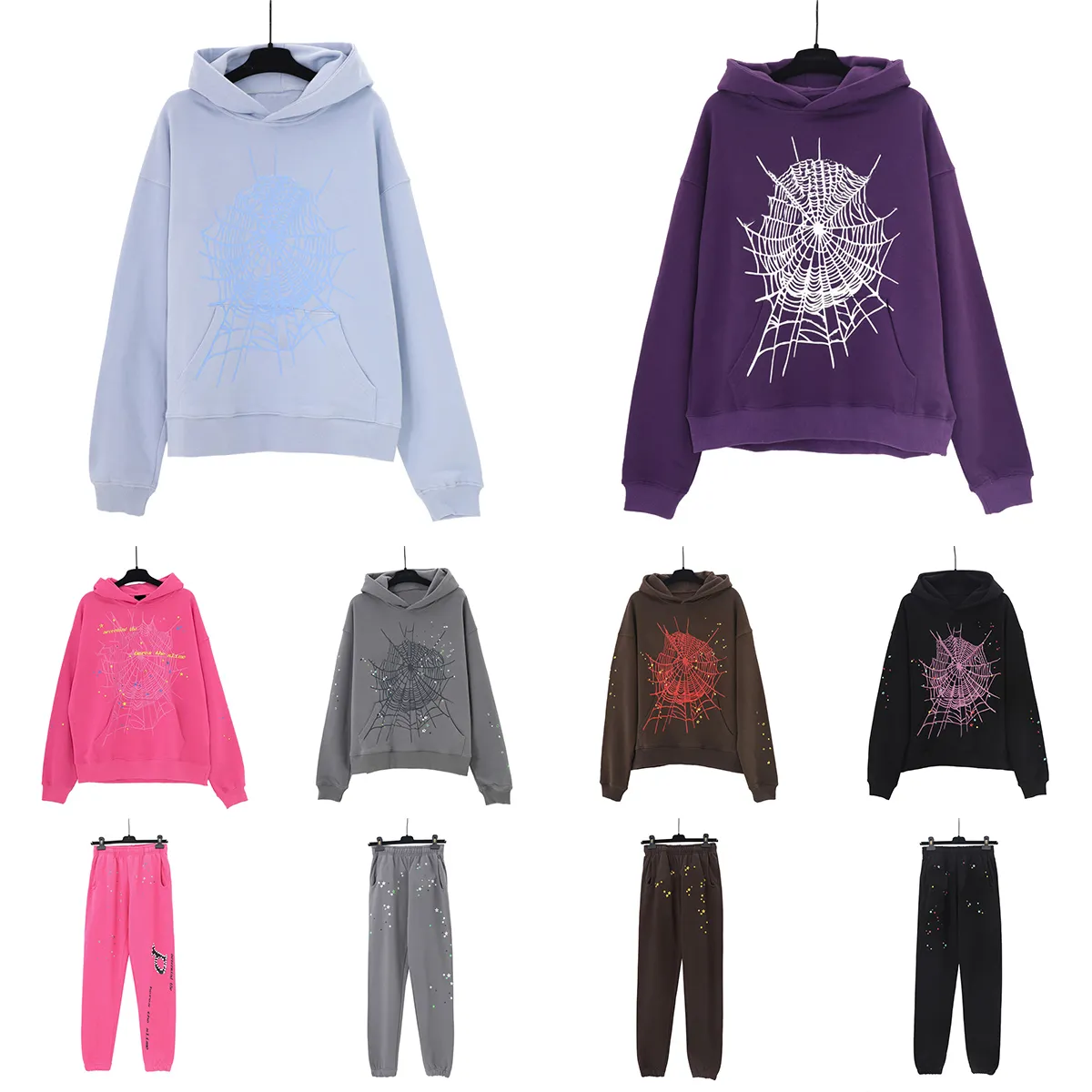 Top Quality Designer Diamond Hoodie For Men And Women Pink And Red ...