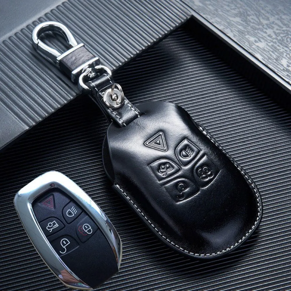 DHgate.com:Premium Leather Car Key Fob Cover for Jaguar XJ & XJL (2009 ...