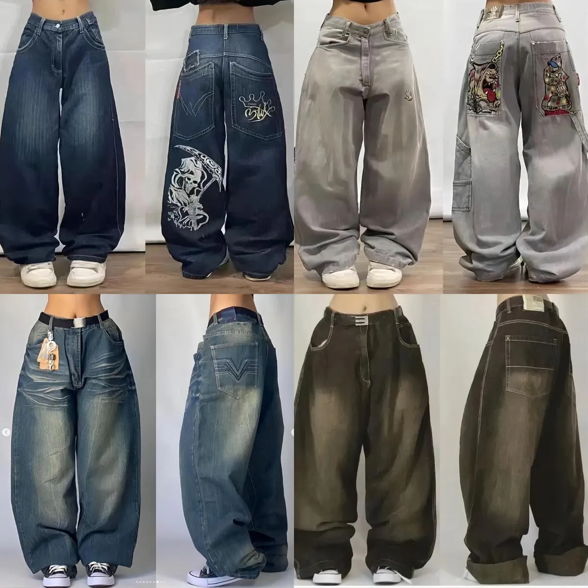 DHgate.com:Designer jnco Jeans Y2K Hip Hop Dice Graphic DHgate.com:Designer jnco Jeans Y2K Hip Hop Dice Graphic