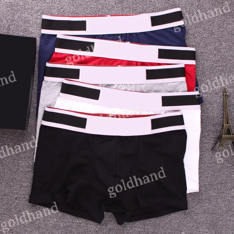 Mens Underwear Designer Boxer Solid Color Letter Printed Underpants ...