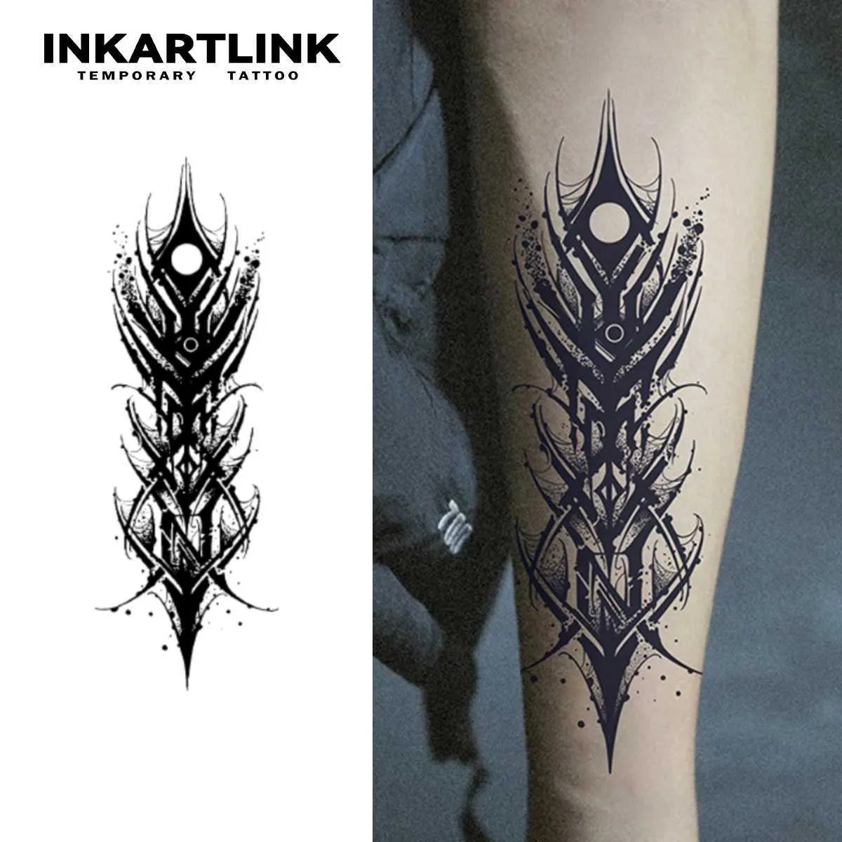 Waterproof Dark Mark Temporary Tattoo Sticker 15 Days Temporary Fake ...
