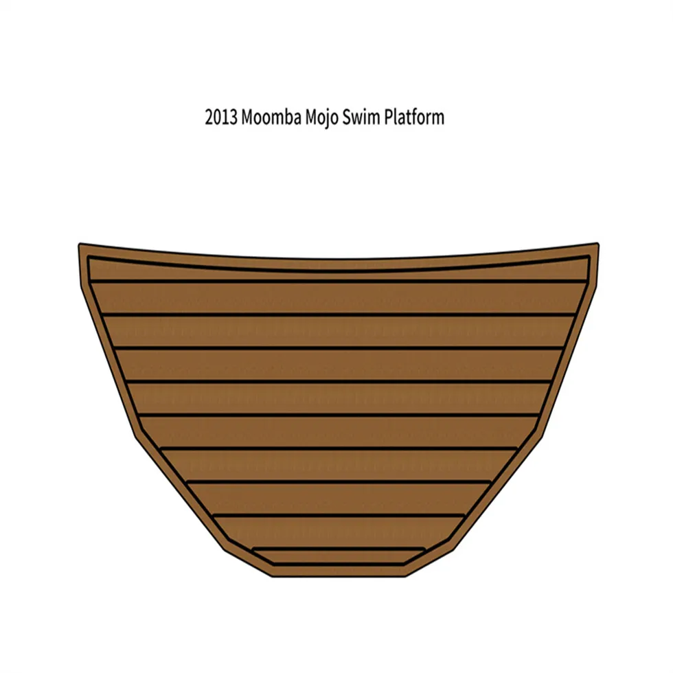 2013 Moomba Mojo Swim Platform Pad - Faux Teak Boat Flooring, EVA Foam ...
