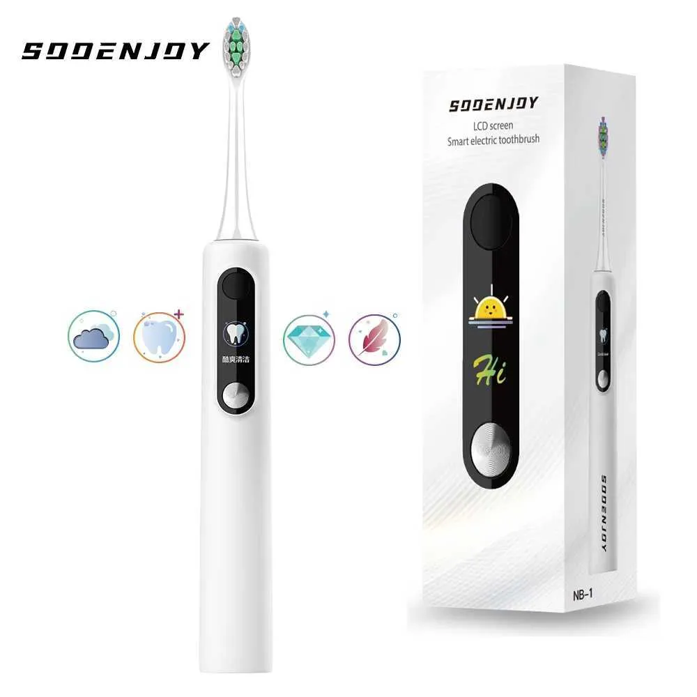 DHgate.com:Upgraded Smart Electric Toothbrush with LCD Screen Sonic ...