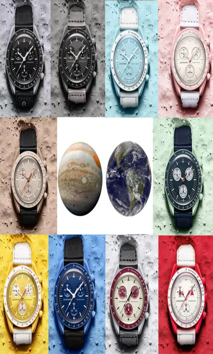 Luxury Limited Edition Bioceramic Moon Mens Watch With Quarz Solar ...