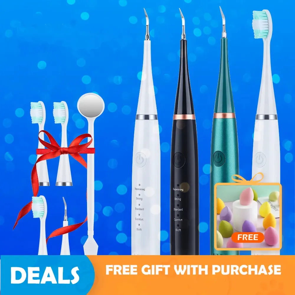 Sonic Electric Toothbrush Kit: Dental Cleaning, Whitening & Tartar ...
