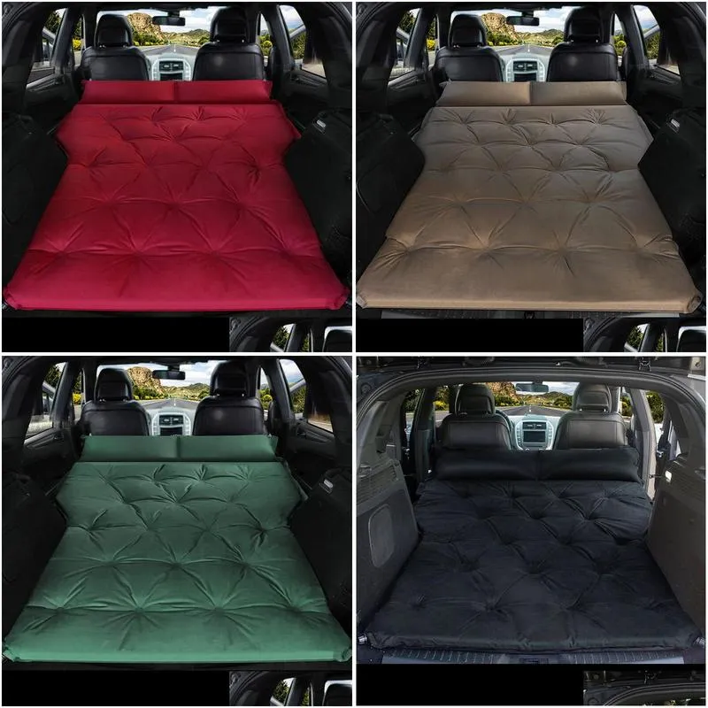 Outdoor Pads Matic Inflatable Car Bed For Cam Mattress Suede Pad Suv ...