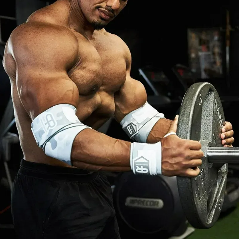 Elbow Straps: Camouflage Weight Lifting Gym Fitness Wraps For High ...