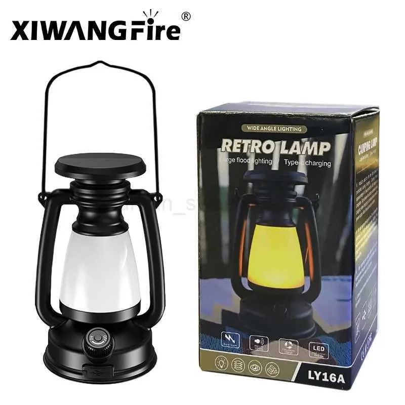 DHgate.com:USB Camping Lantern with Solar Charging, Portable LED Tent ...