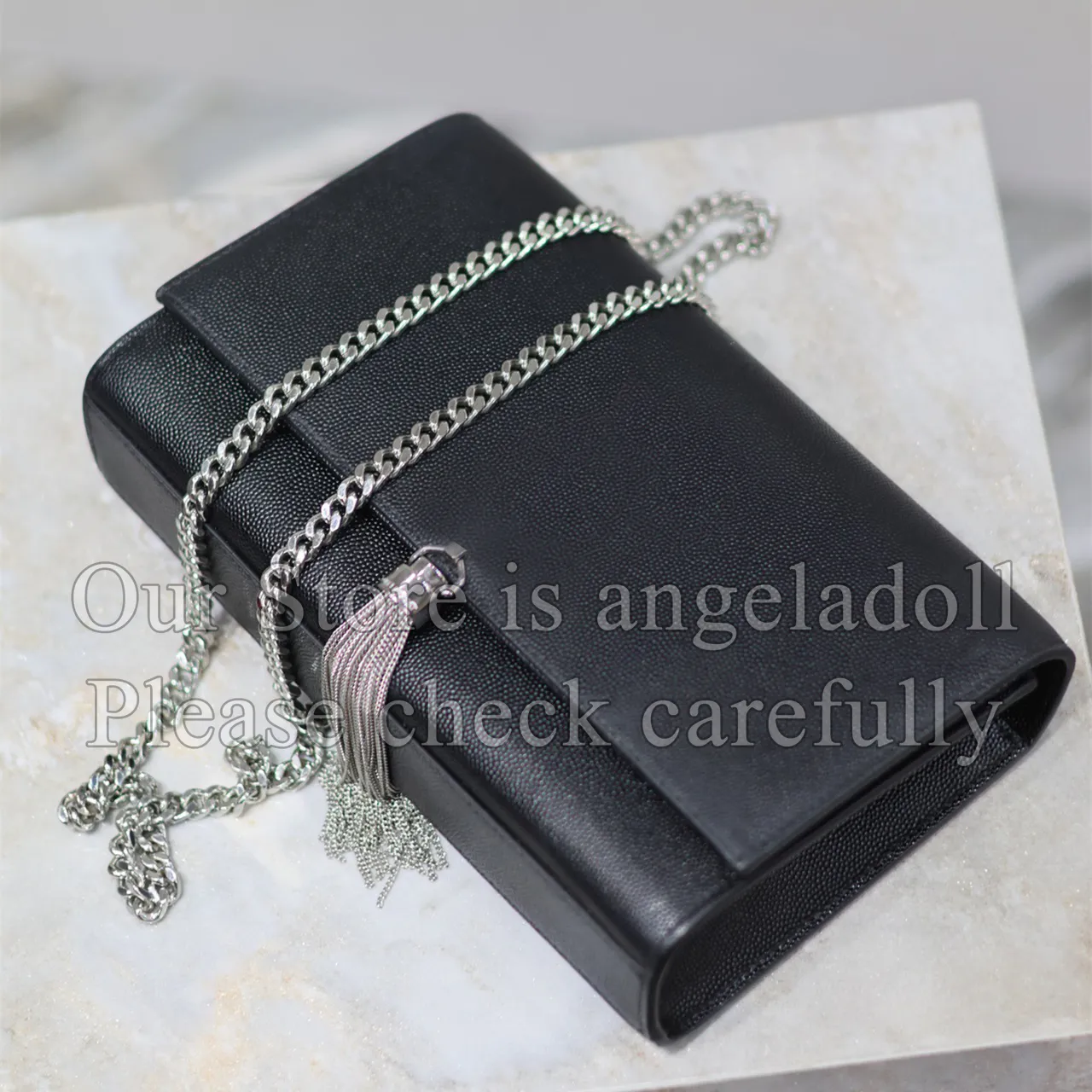 Mirror Quality Designer Chain Bag: 24cm Genuine Leather Crossbody Bag ...