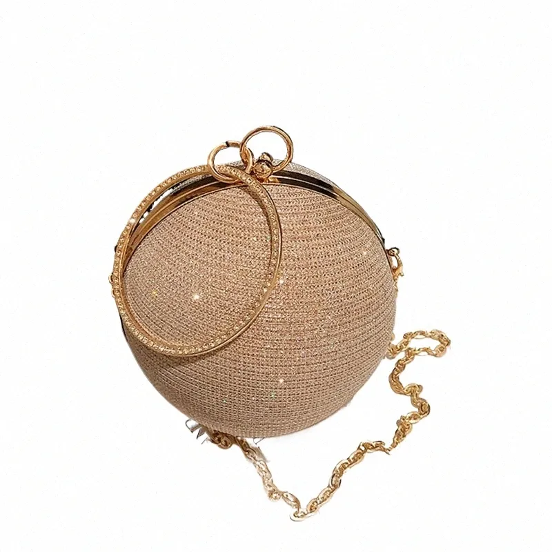 DHgate.com:Sparkling Rhinestone Clutch - Gold Evening Bag with Ring ...