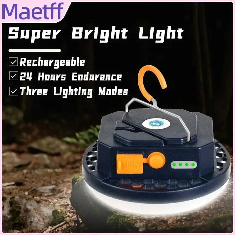 Rechargeable LED Camping Lamp: Portable Lantern, Emergency Light, Night ...