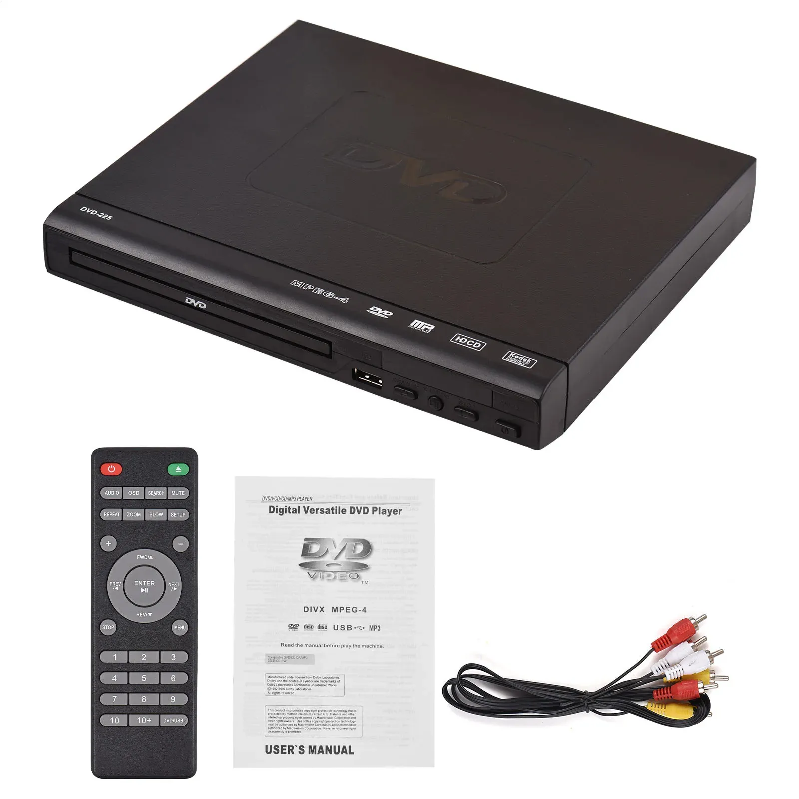 DHgate.com:DVD Player for TV: Multimedia DVD VCD MP3 Player with AV Output and Remote Control ...