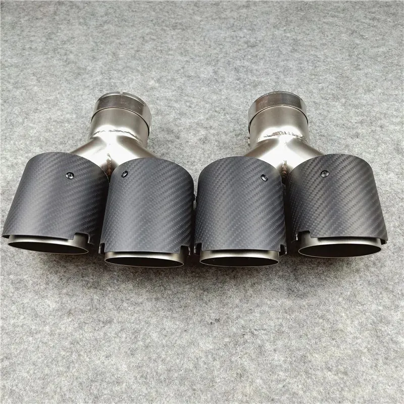 DHgate.com:1 Pair Matte For Akrapovic Exhaust Pipe Manifold Out 76 89 ...
