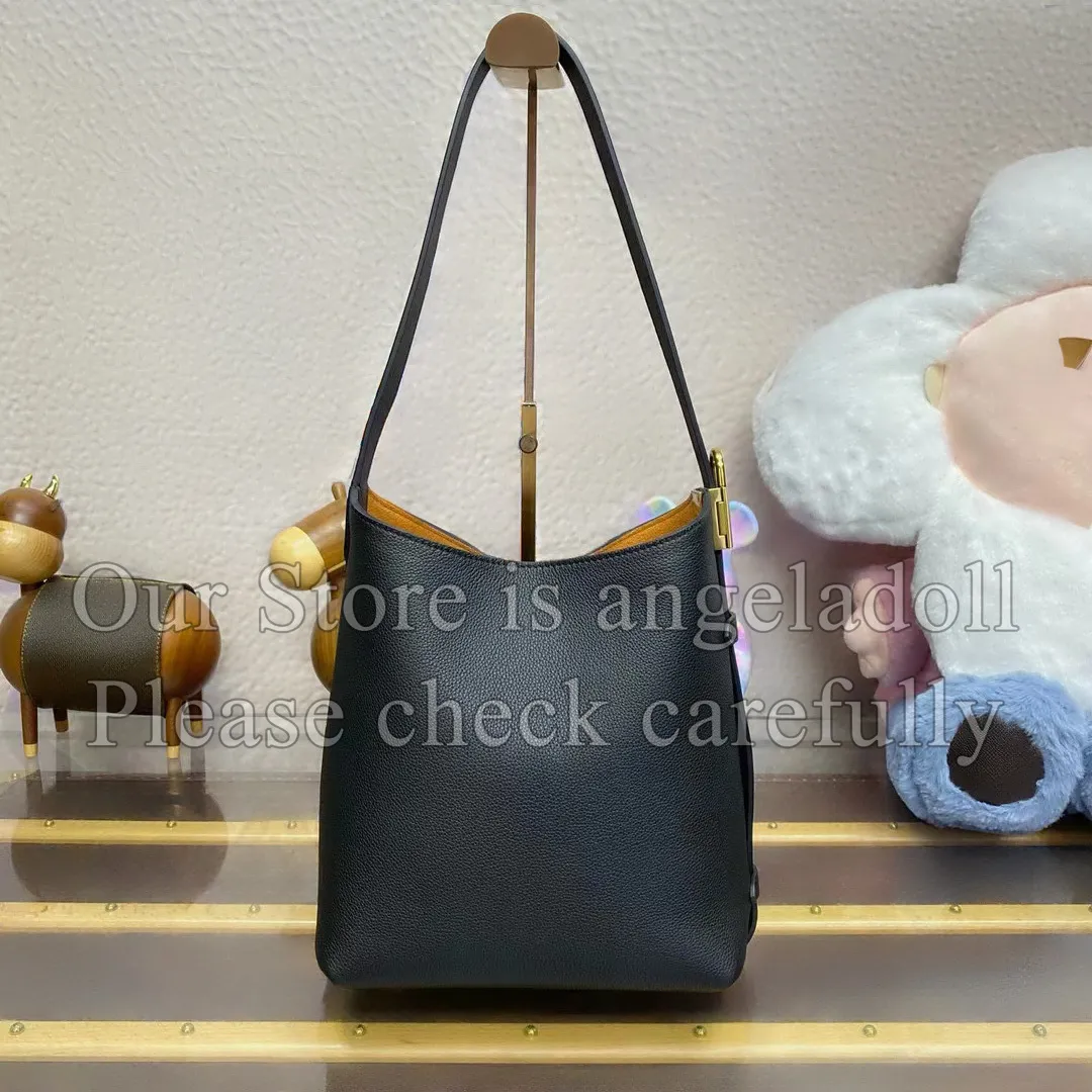 Leather Hobo Handbags Chic Small Black Hobo Purse, 28cm Shoulder Bag In ...