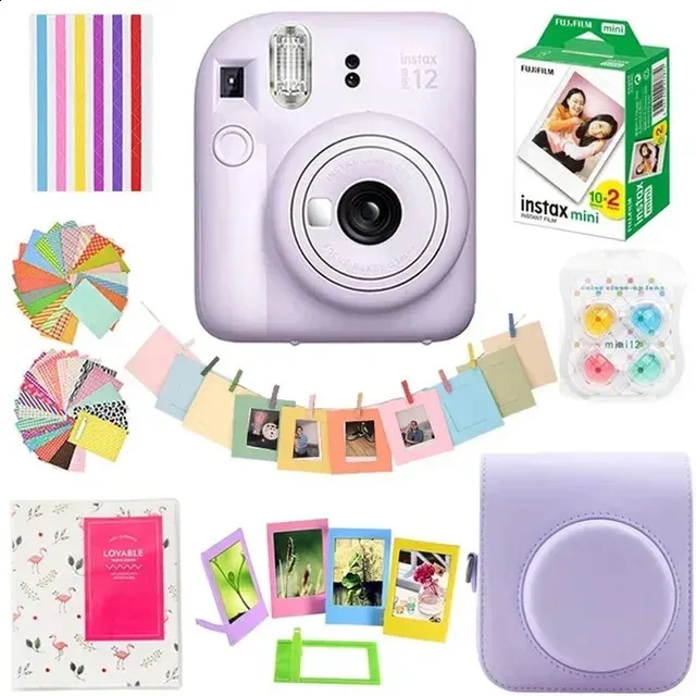 Fujifilm Instax Mini 12 Instant Camera Bundle - 20 Sheets Film ...