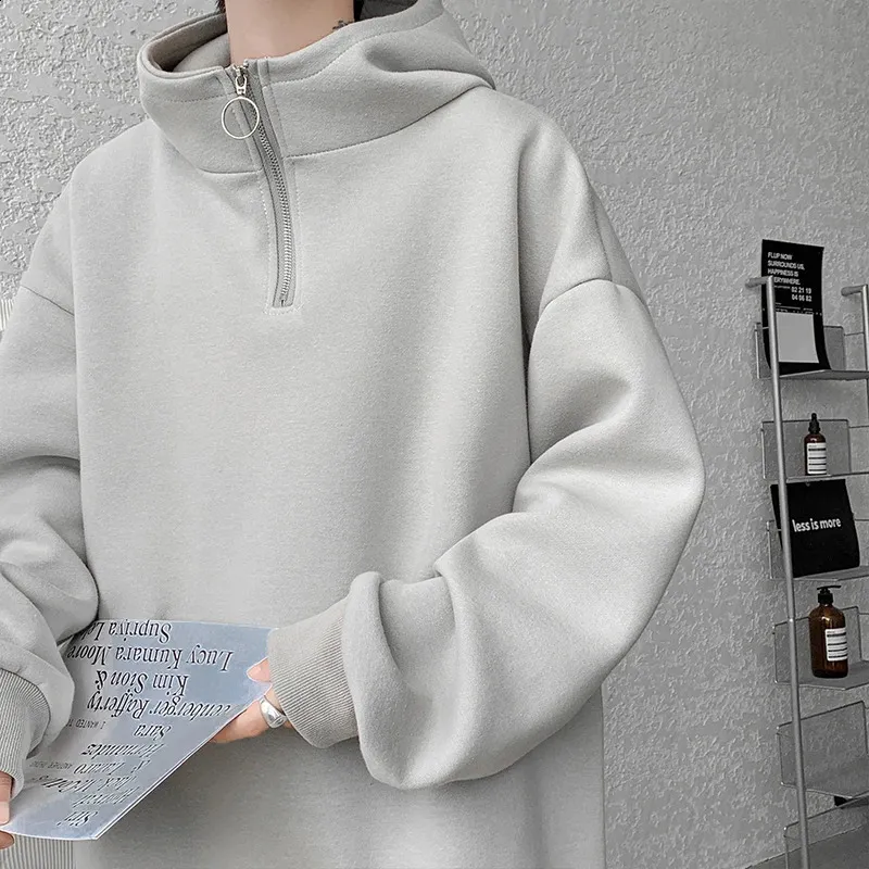 DHgate.com:Turtleneck Zipper Hoodie Pullover: Korean Couple DHgate.com:Turtleneck Zipper Hoodie Pullover: Korean Couple