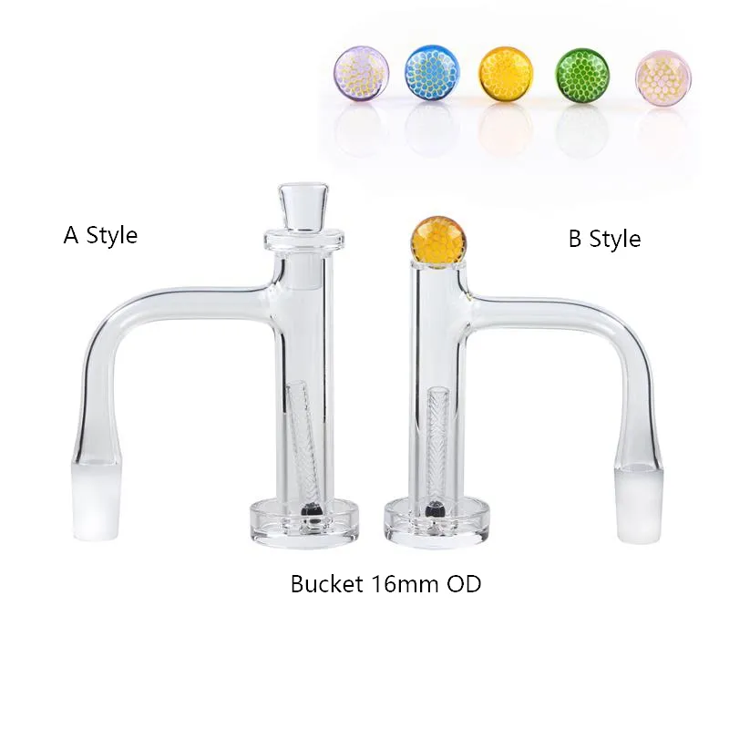 Full Weld Beveled Edge Control Tower Banger Quartz Smoke Nail 16mm OD ...