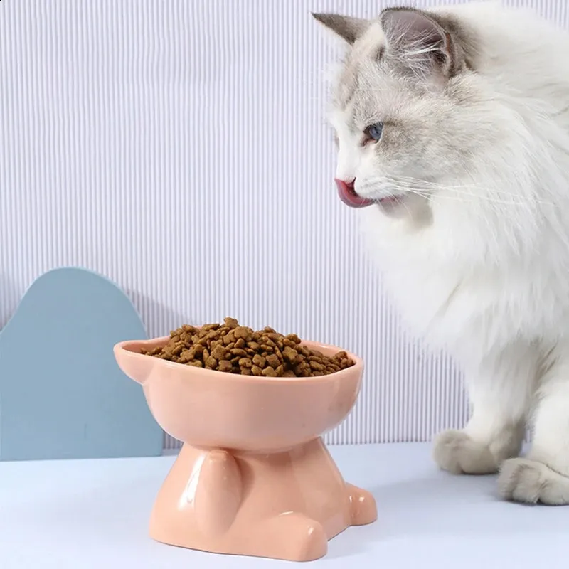 Pet Feeders Bowl Large Capacity Cute Cartoon Cat... From Tsukistore ...
