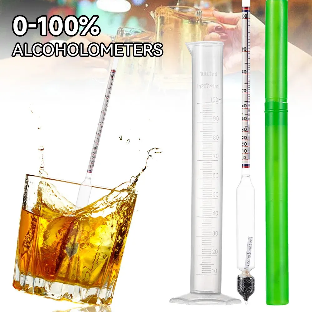 Alcohol Meter Set - Accurate Spirit Hydrometer for Wine, Whisky, Vodka ...