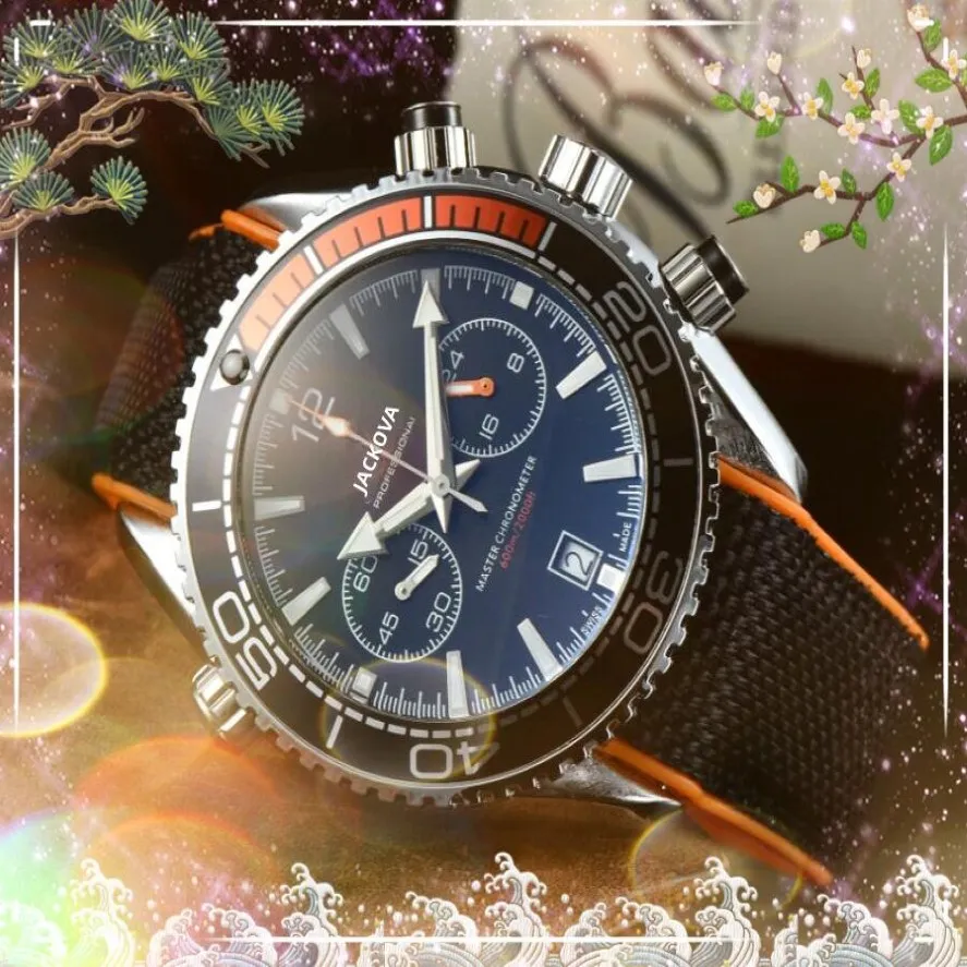 High End Mens Stopwatch Watch With 43mm Black Tourmalinated Quartz ...