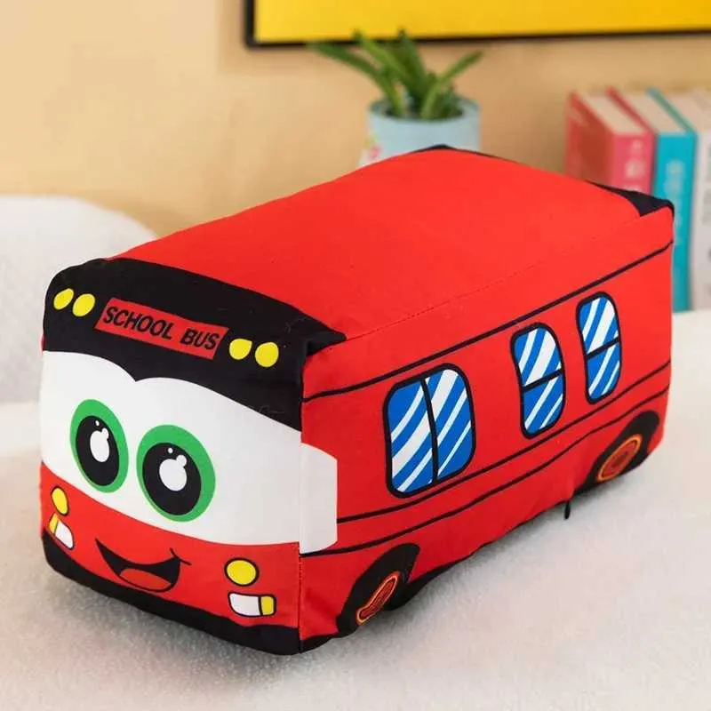 DHgate.com:Emulational School Bus Plush Pillow, Cartoon Soft Stuffed ...