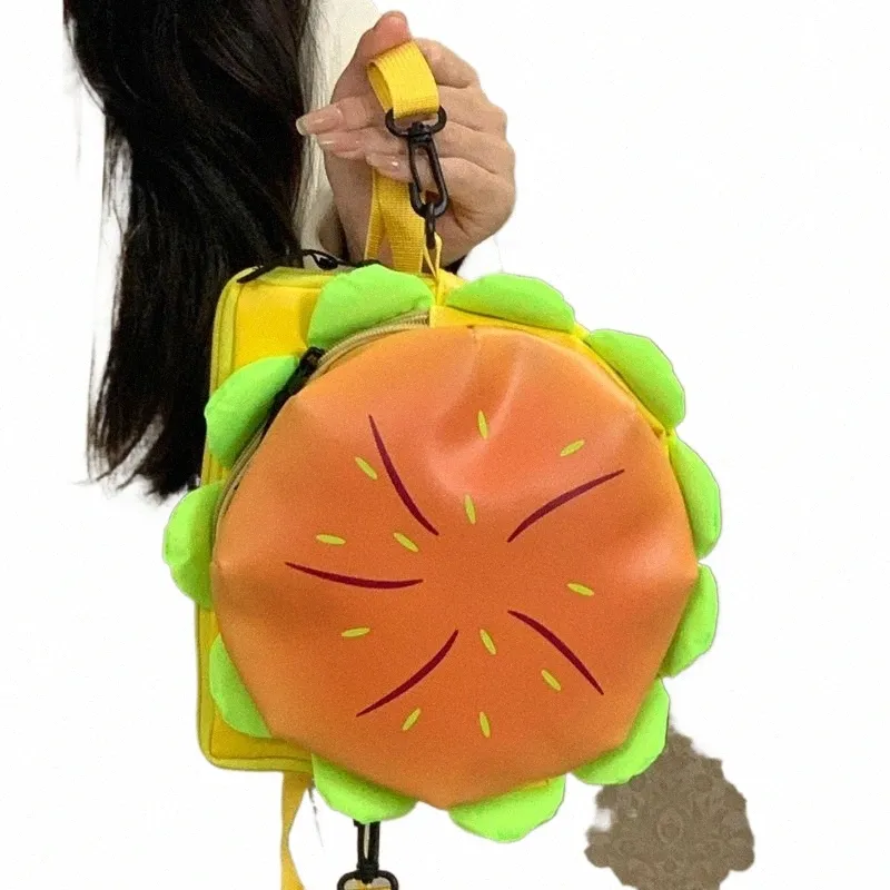 Carton Cheese Stereo Burger Crossbody Bag Cute And Stylish Shoulder ...