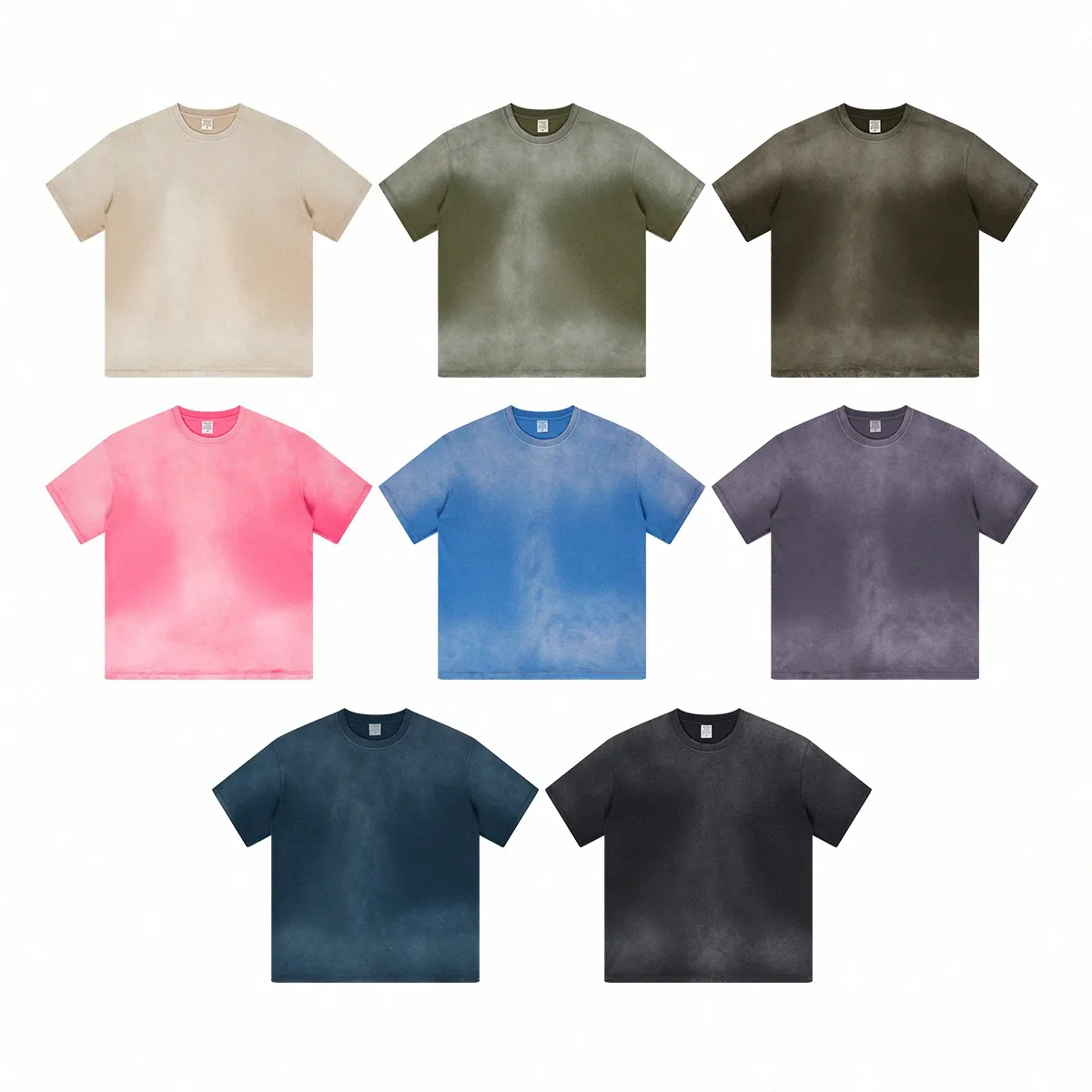 Gradient Color Oversize Designer T-Shirt in Washed Effect from Dhgate ...